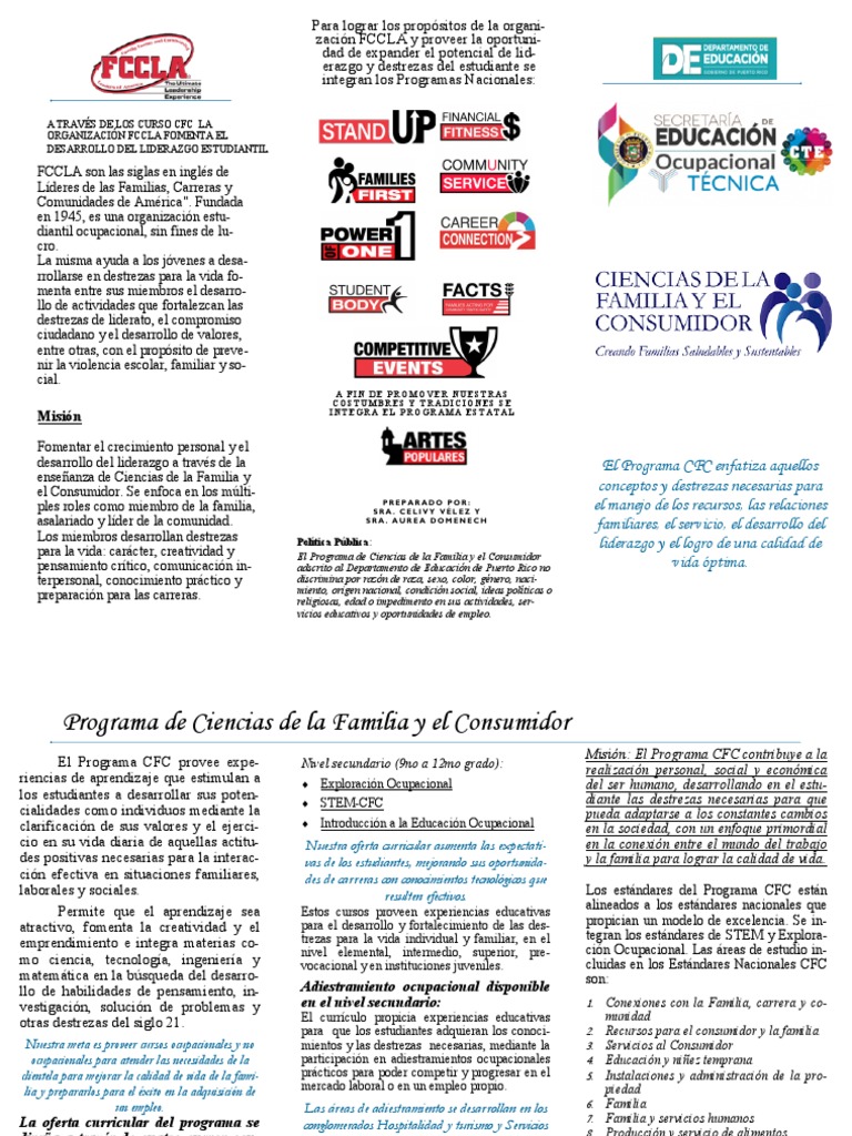 Opúsculo CFC 2022 | PDF | Familia | Aprendizaje