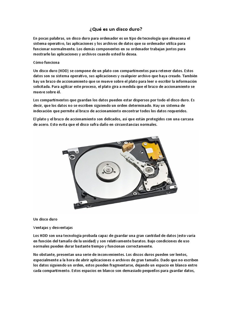 Disco Duro | PDF | Disco duro | Unidad de estado sólido