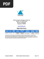 Night Shift Allowance Policy. | PDF