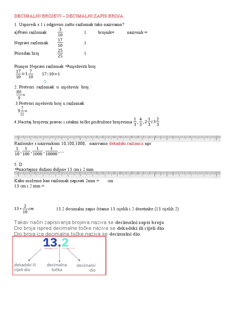 Sat - Decimalni Zapis - Sve | PDF