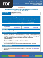Benzathine Benzylpenicillin | PDF | Penicillin | Injection (Medicine)