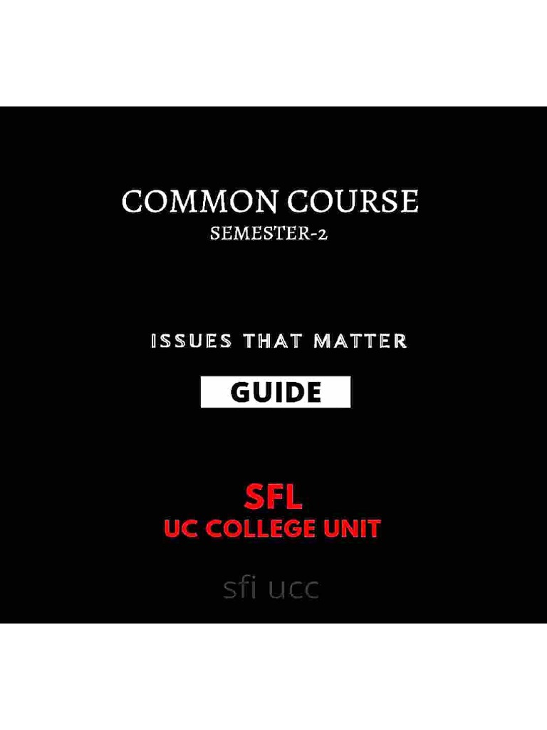 Issues That Matter Guide | PDF