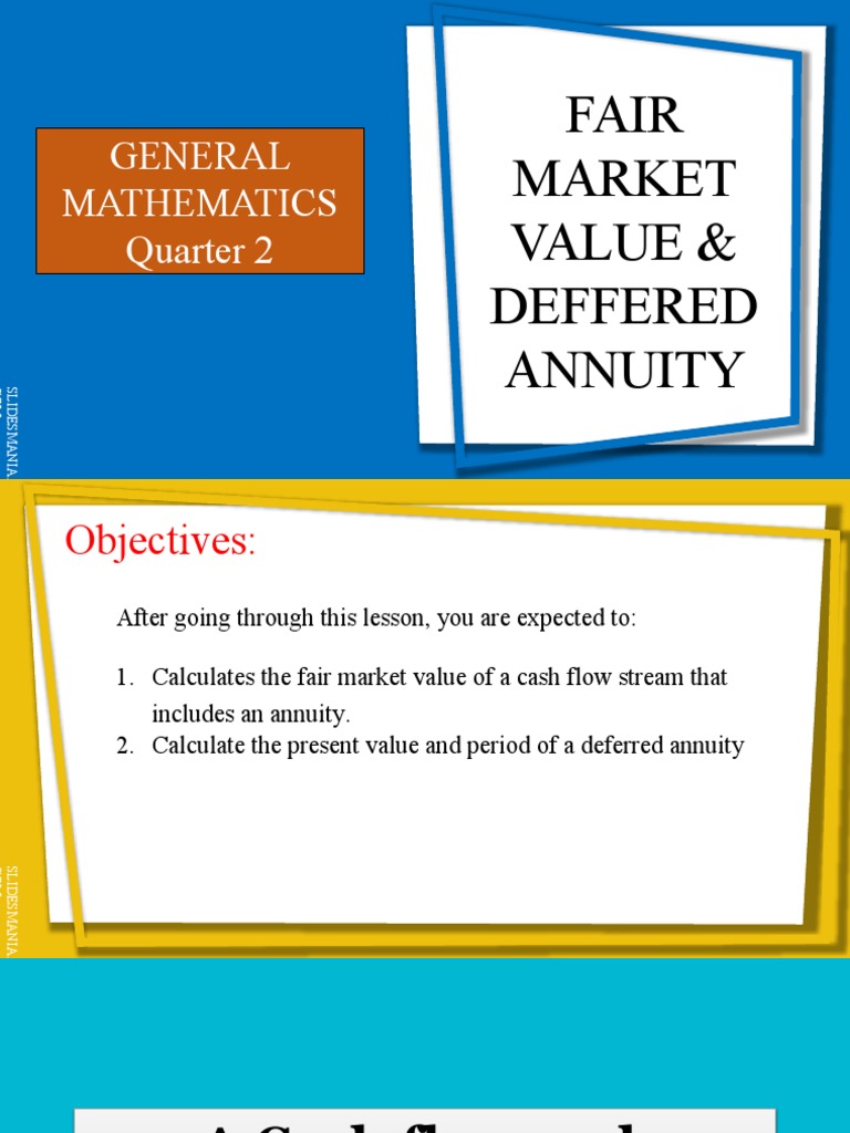Lesson 3 - Q2 - Fair Market Value and Deferred Annuity | PDF | Present Value | Interest