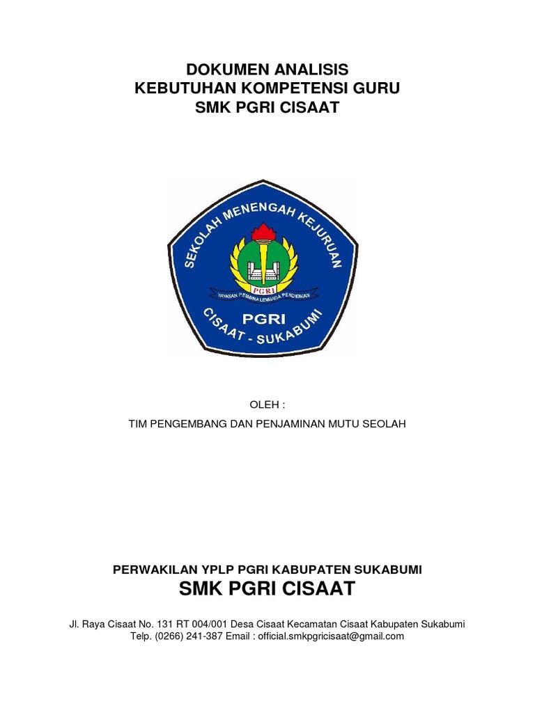 Dokumen Analisis Kebutuhan Pelatihan Kompetensi Guru | PDF | Karier & Perkembangan | Sains ...