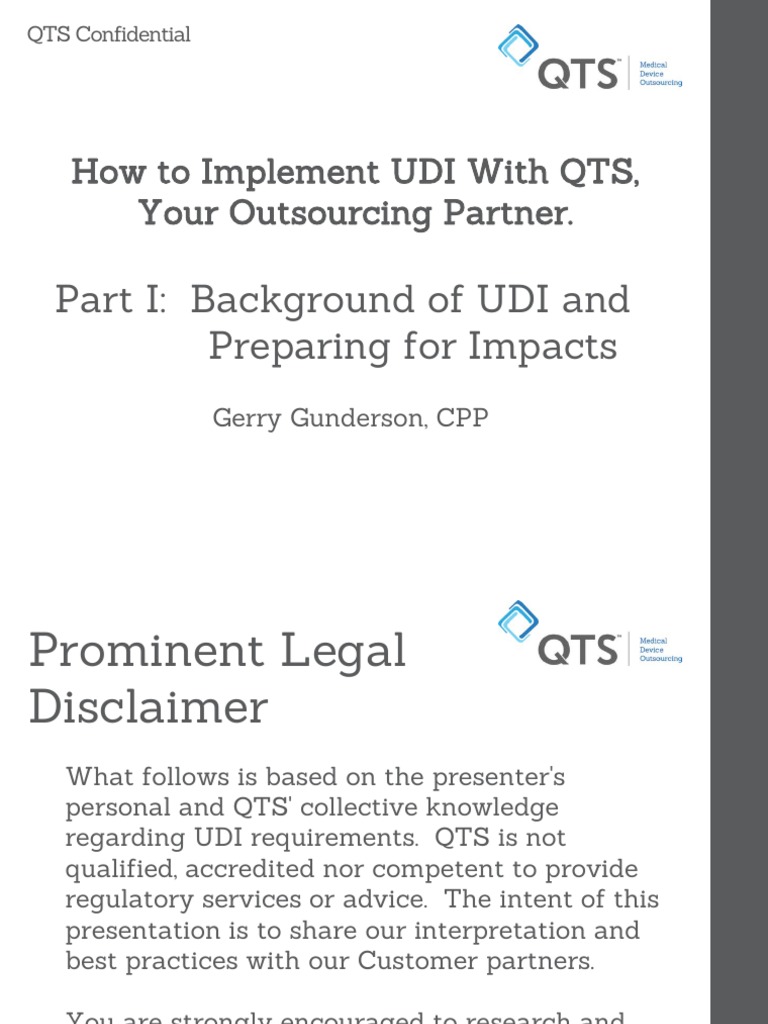 Unique Device Identification UDI Part 1 | PDF | Computing