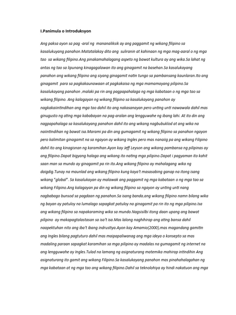 I.panimula o in-WPS Office | PDF