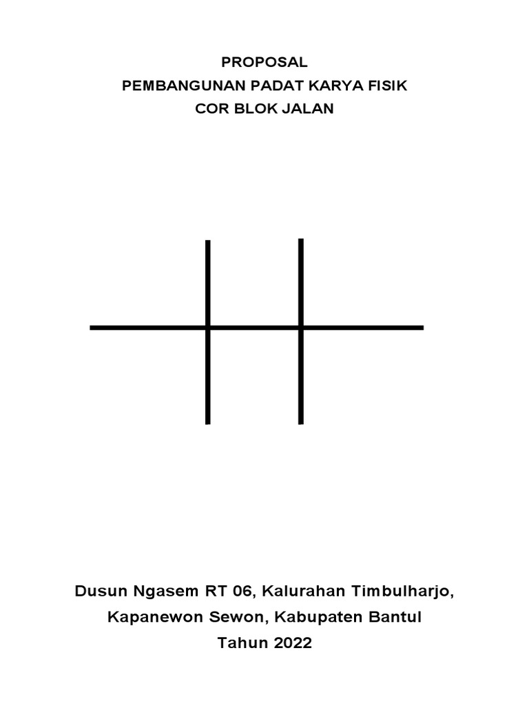 Proyek Cor Blok Jalan Ngasem 2022 | PDF