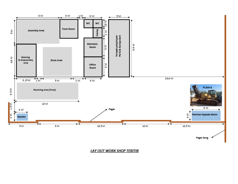 Lay Out Workshop Teritib | PDF