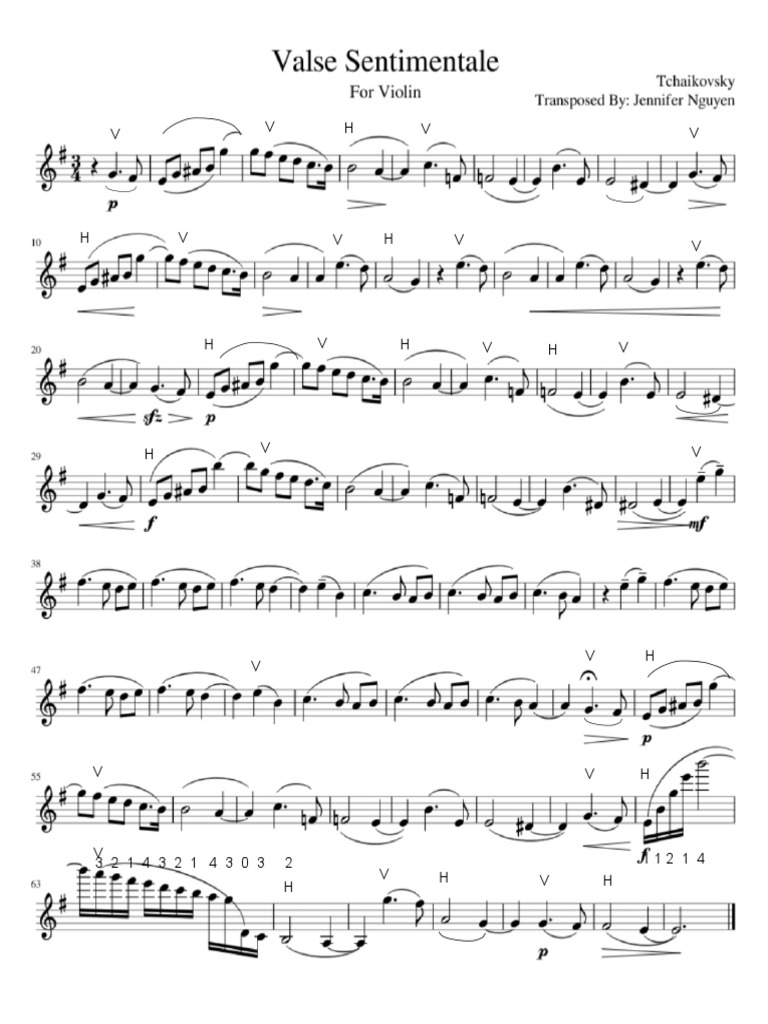 Vals Sentimental Violin | PDF