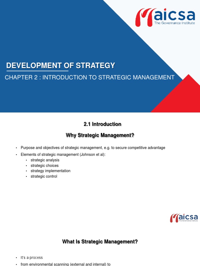 C2 Introduction To Strategy Management | PDF | Strategic Management ...