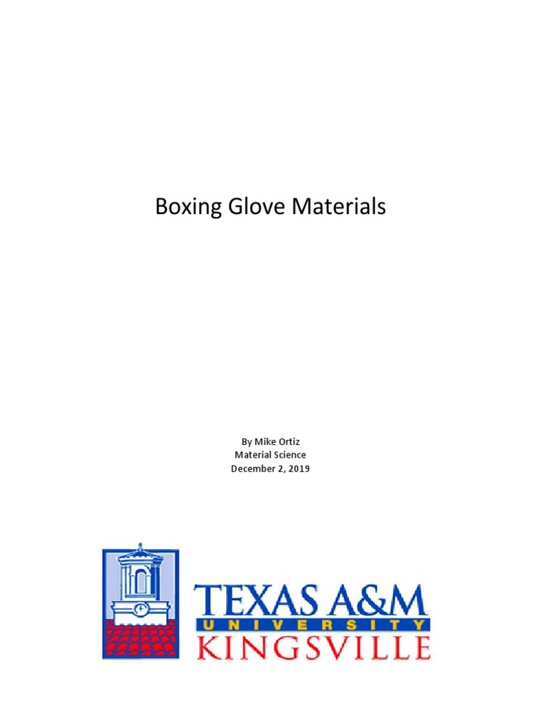 Boxing Glove Materials | PDF | Polyurethane | Leather