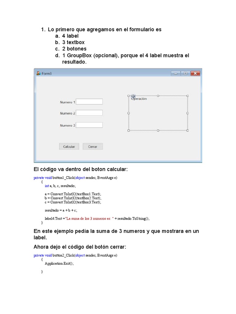 Suma de 3 Numeros. | PDF