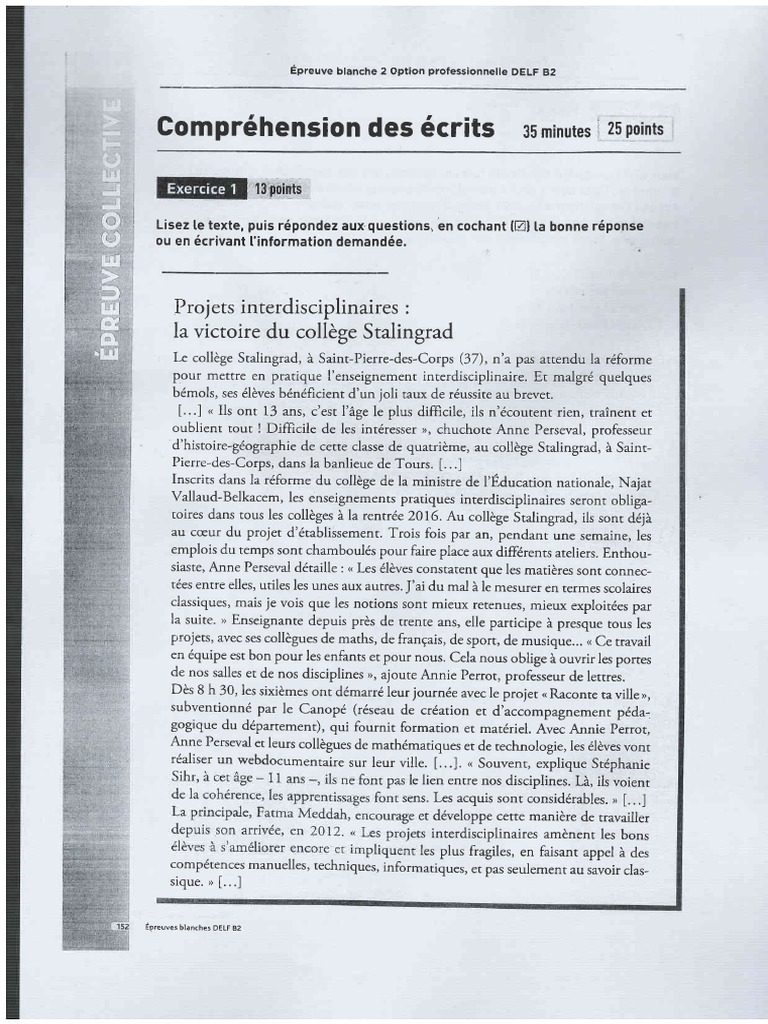 100 Réussite Du DELF B2 | PDF