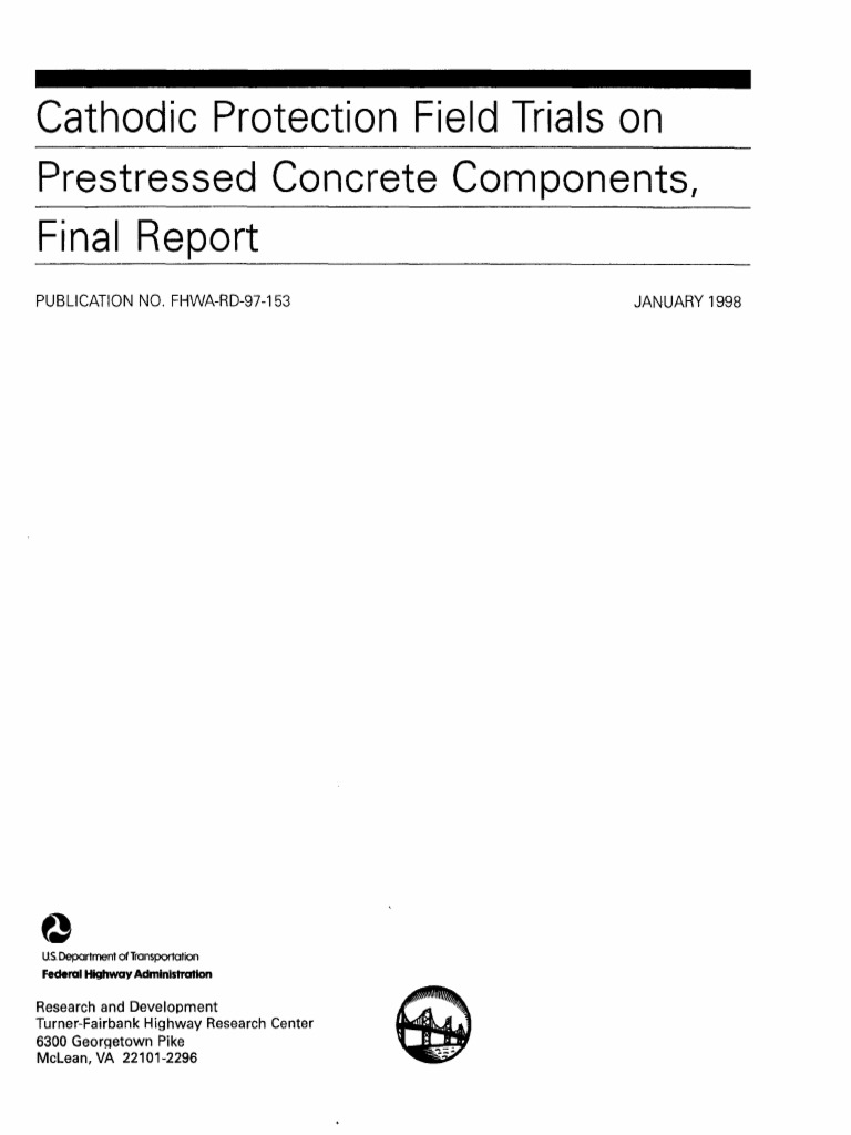 Cathodic Protection for Concrete Bridges | PDF | Corrosion | Deep ...