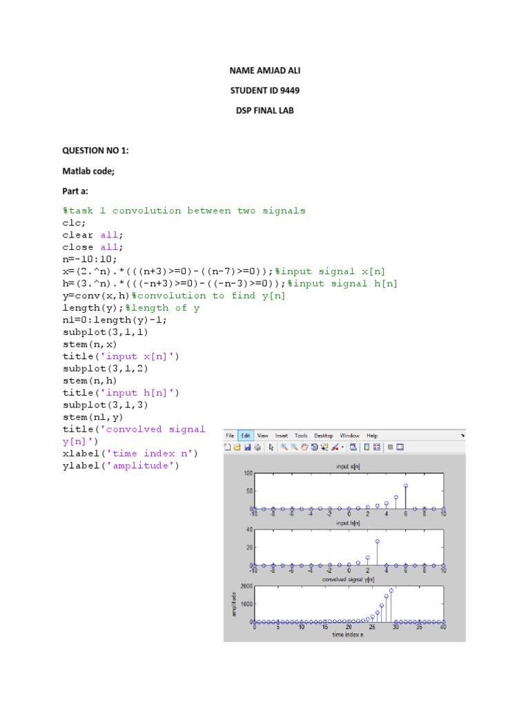DSP Lab Exam | Download Free PDF | Digital Signal Processing | Computing