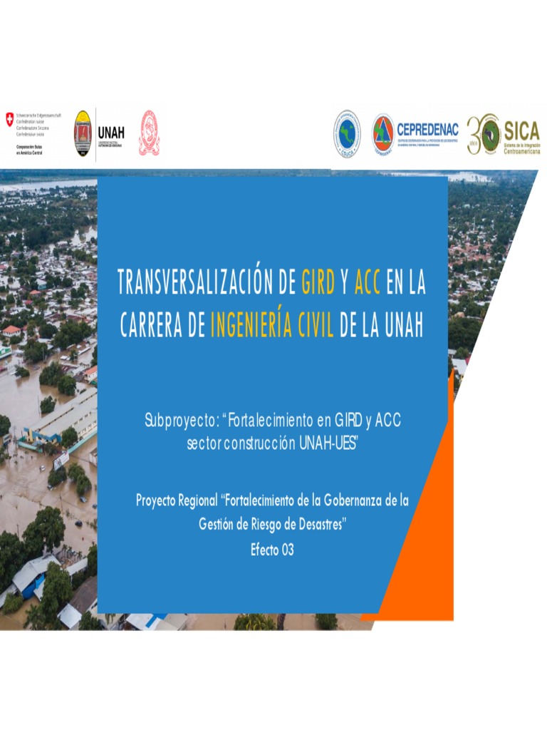 Transversalización de GIRD y ACC IC-UNAH v5.0 | PDF | Ciclones tropicales | Inundar