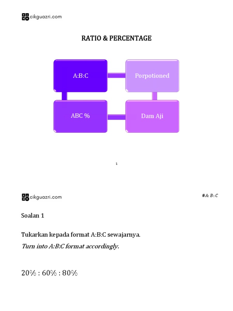 Cikgu Azri - Math F1 - Proportions - Note | PDF | Mechanical ...