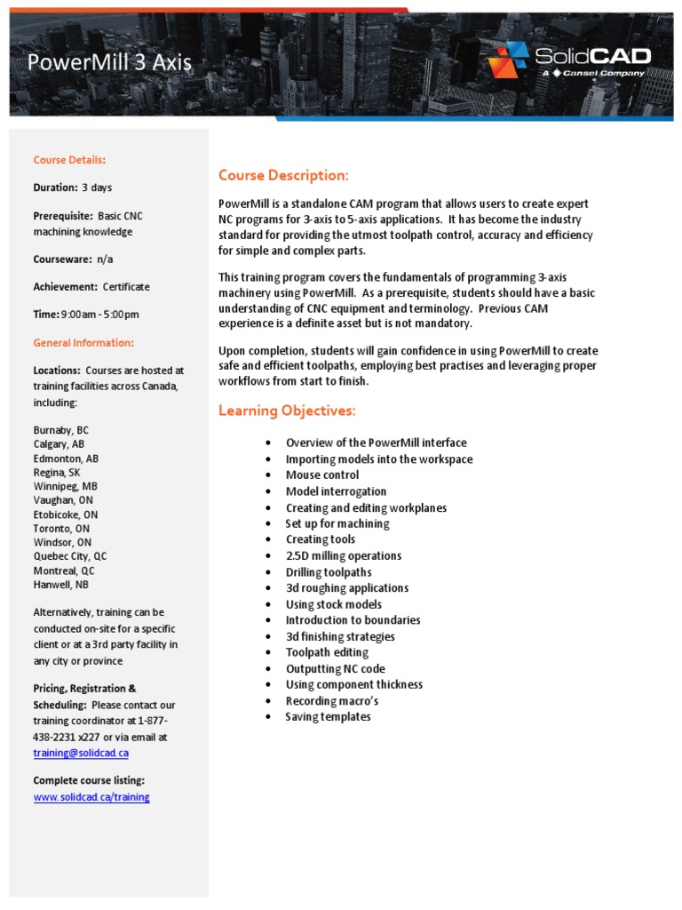 2.20 PowerMill 3 Axis | PDF | Machine Tool | Computing