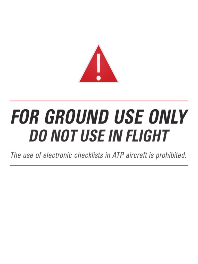 Piper PA44 Seminole - Checklist | PDF | Air Traffic Control | Takeoff