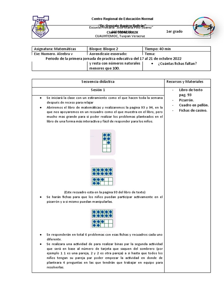 Suma y resta con números menores a 100 | PDF