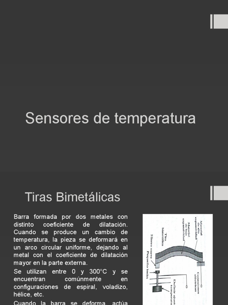 SENSORES DE TEMPERATURA para Unidad 2 Automatizacion | PDF | Par ...