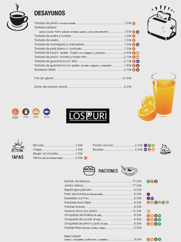 Carta LosPuri | PDF | Comida regional y étnica | Cocina europea