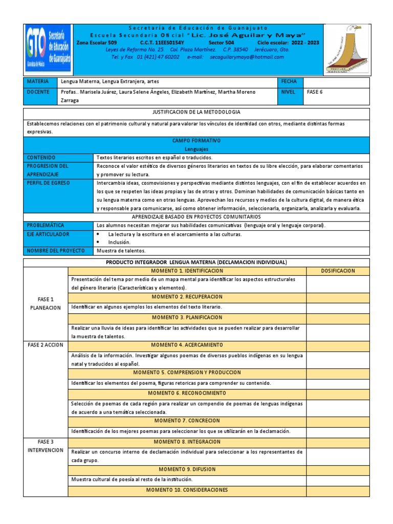 Lenguajes | PDF | Salón de clases | Cognición