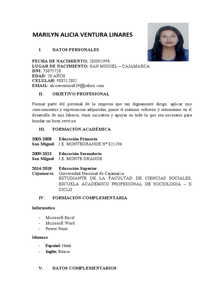 CV Alicia | PDF | Crecimiento personal y profesional
