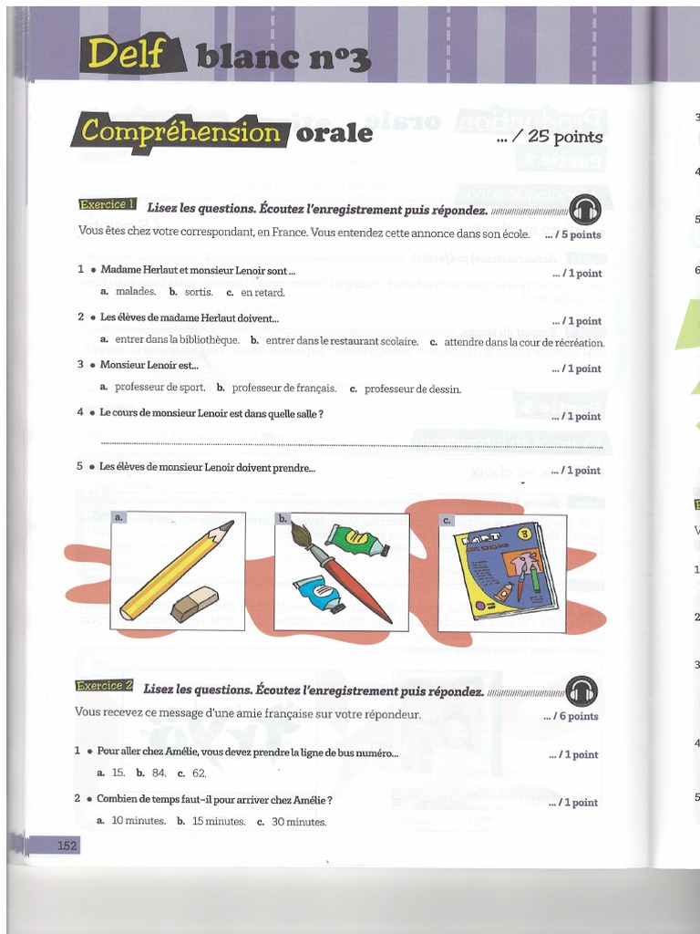 DELF Blanc 3 A2 | PDF