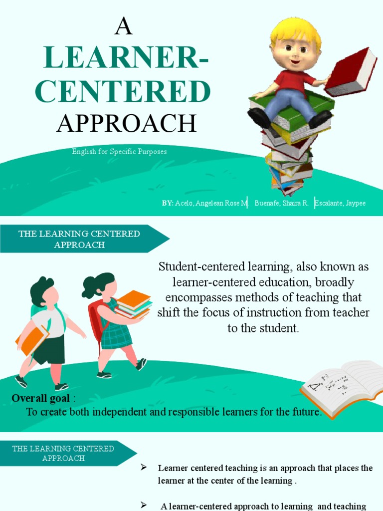 A Learner-Centered Approach | PDF | Learning | Behavior Modification