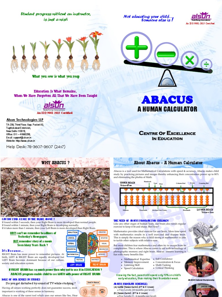 Abacus Brochure-6 | PDF | Memory | Cognitive Psychology