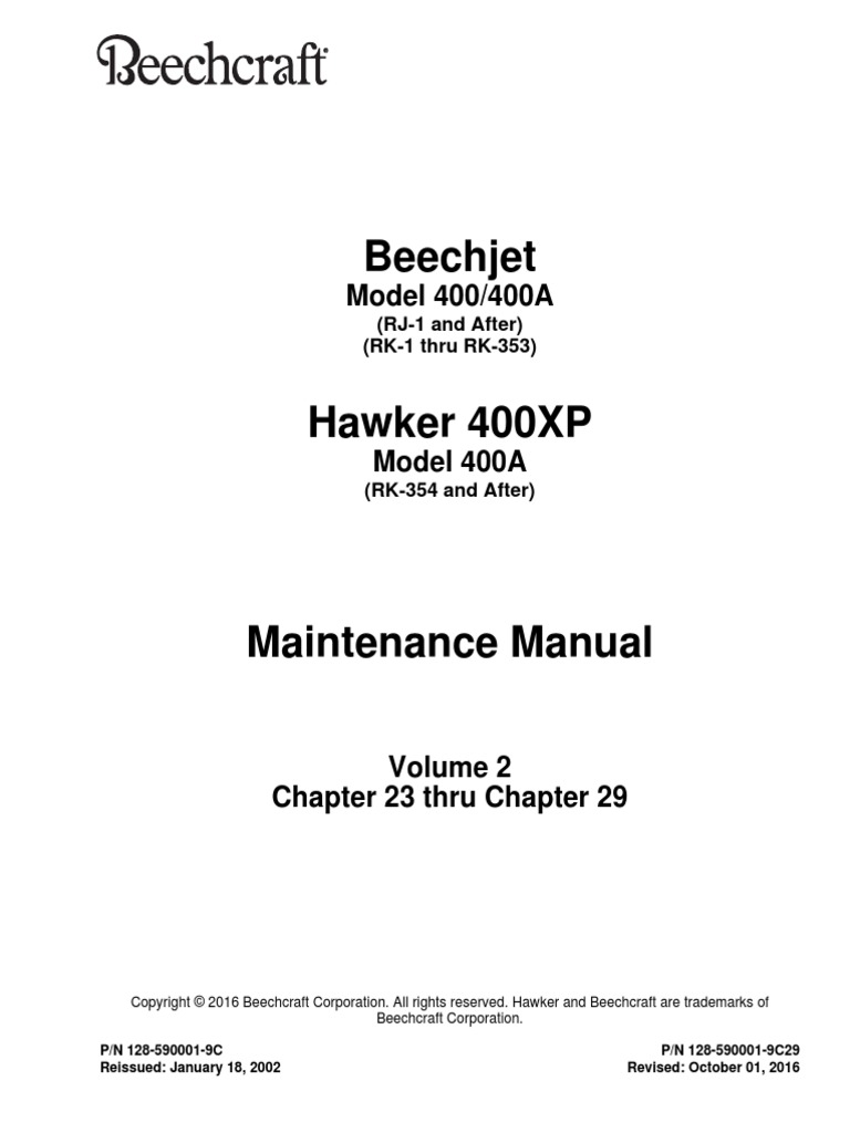 Beech 400 Maintenace 2 | PDF | Technology & Engineering