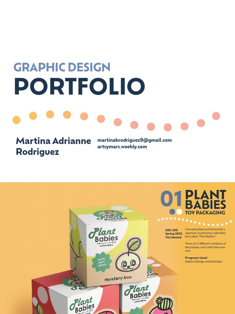 2023 Spring Graphic Design Portfolio Martina Rodriguez For Applications | PDF | Adobe In Design ...