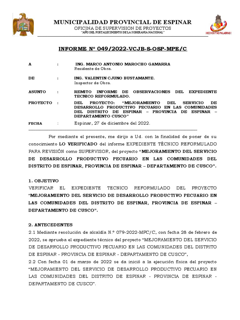 Informe 046 Remito Informe Mensual | PDF | Presupuesto Informe 046 Remito Informe Mensual | PDF | Presupuesto