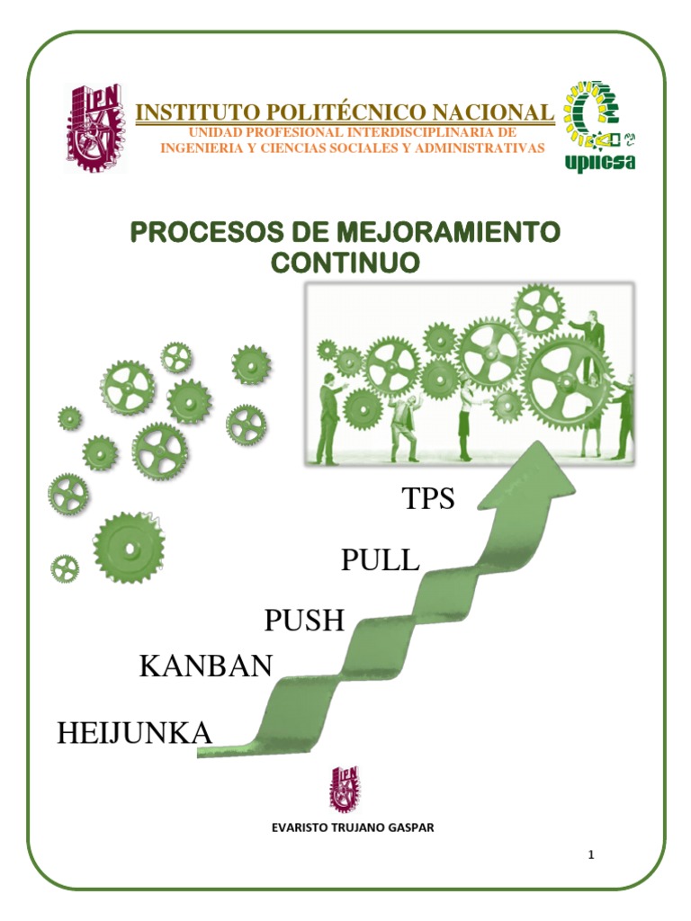 LIBRO Procesos de Mejoramiento Continuo | PDF | Lean Manufacturing | Calidad (comercial)