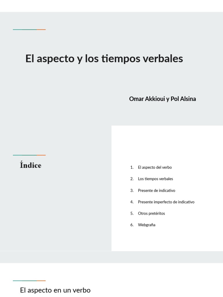 Trabajo y Análisis Del Verbo. | PDF | Verbo | Gramática
