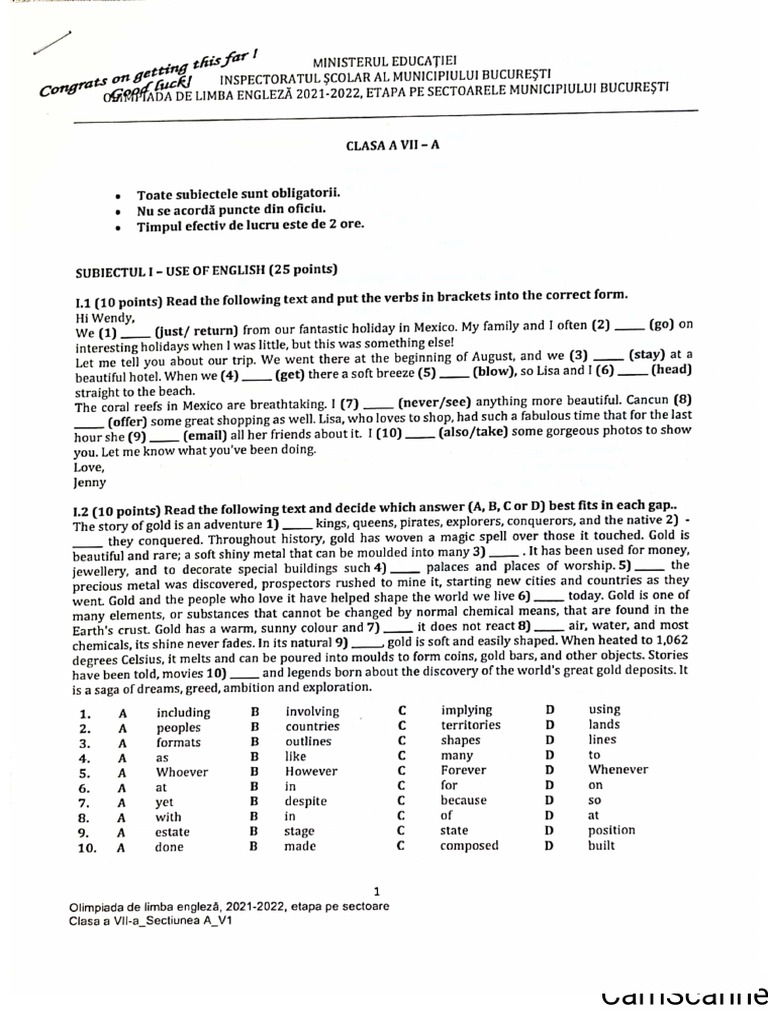 2 Engleza Sector 2022 Cls A7a | PDF