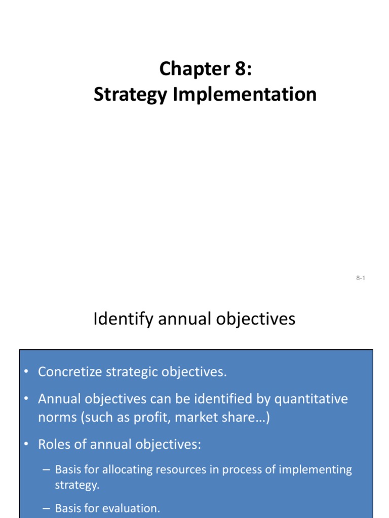 7.strategy Implementation | PDF | Strategic Management | Organizational ...