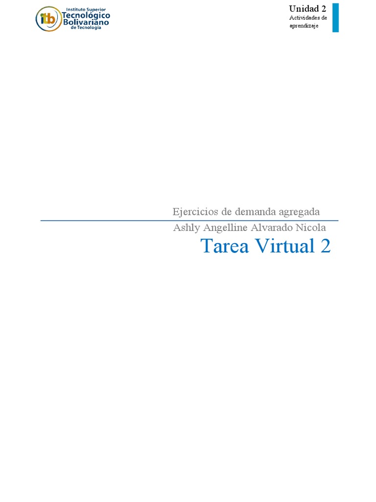 Tarea Virtual 2 Macro | PDF | Economias | Macroeconómica