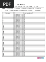 Lista Da Vez | PDF