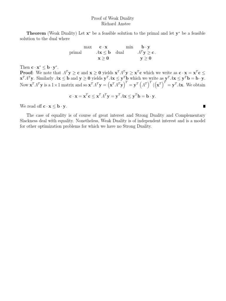 340 Weakduality | PDF