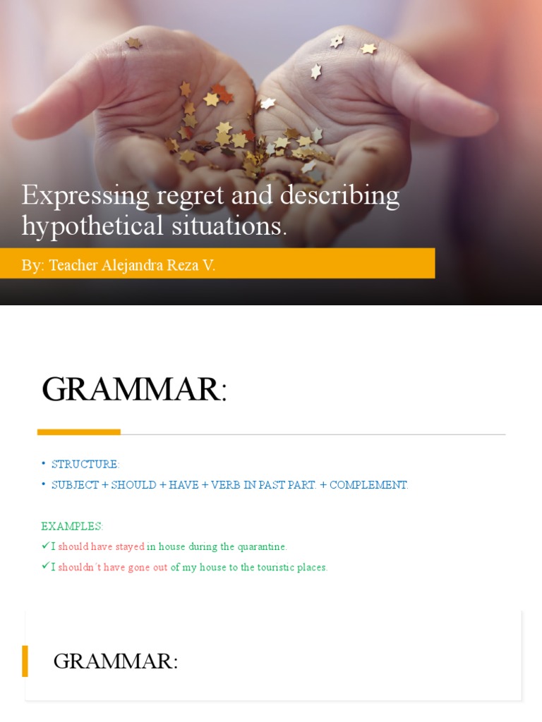 Expressing Regret and Describing Hypothetical Situations | PDF