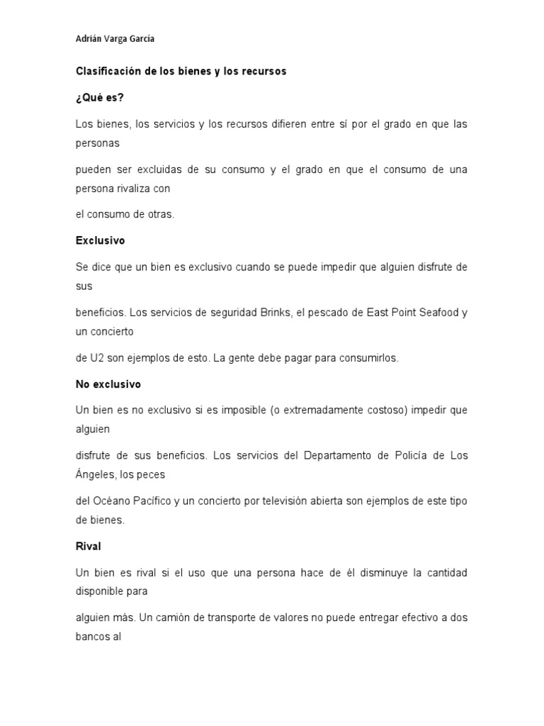 Bienes Públicos y Recursos Comunes | PDF | Bienes | Elección pública