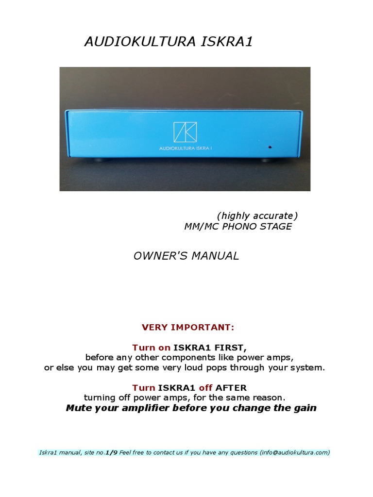 Iskra 1 | PDF | Amplifier | Power Supply