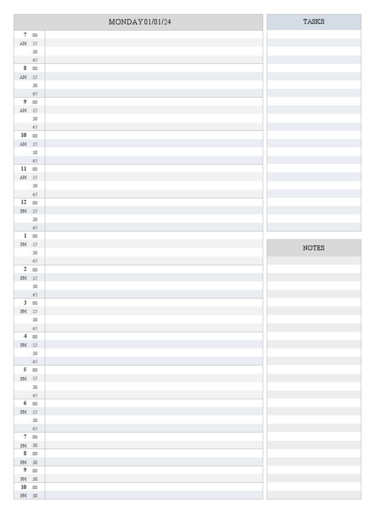 IC Daily Planner Template 8583 | PDF