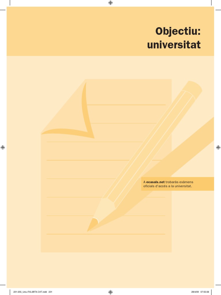 Física 2BA. Objectiu Universitat | PDF