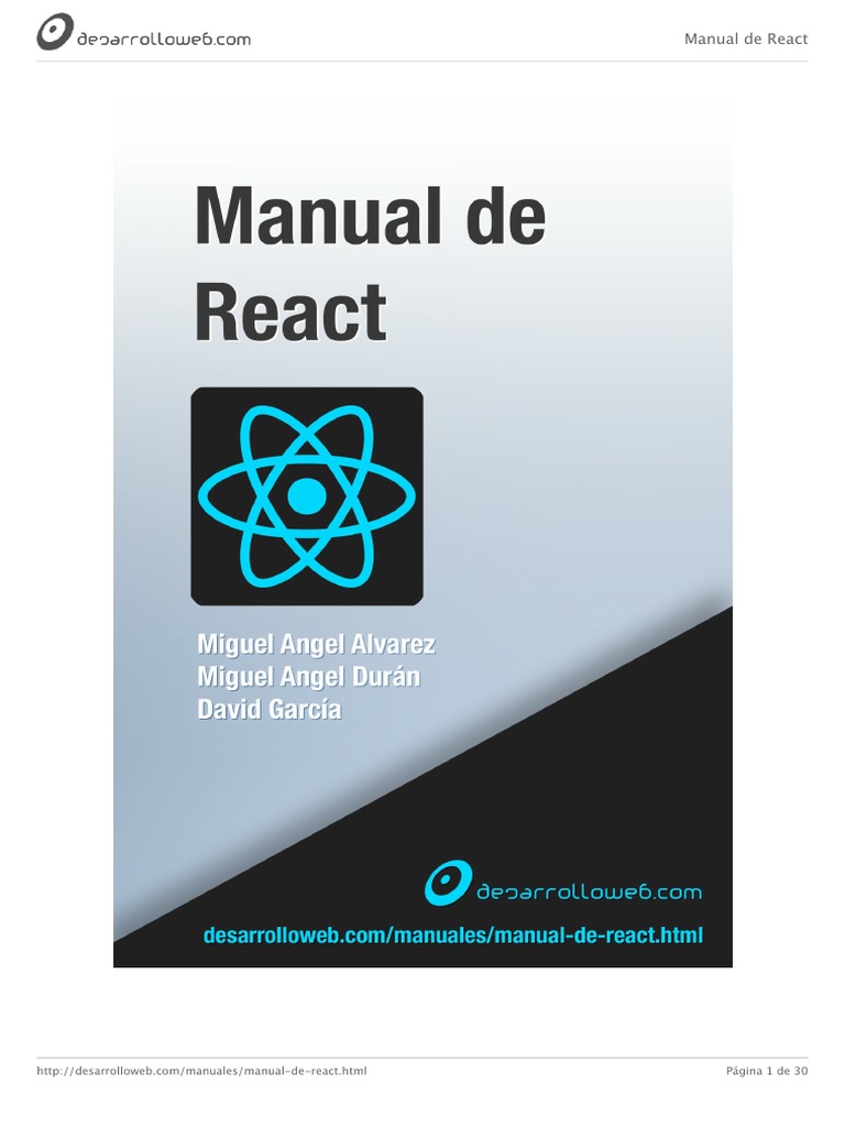 Manual de React | PDF | Script Java | Modelo de objeto de documento Manual de React | PDF | Script Java | Modelo de objeto de documento