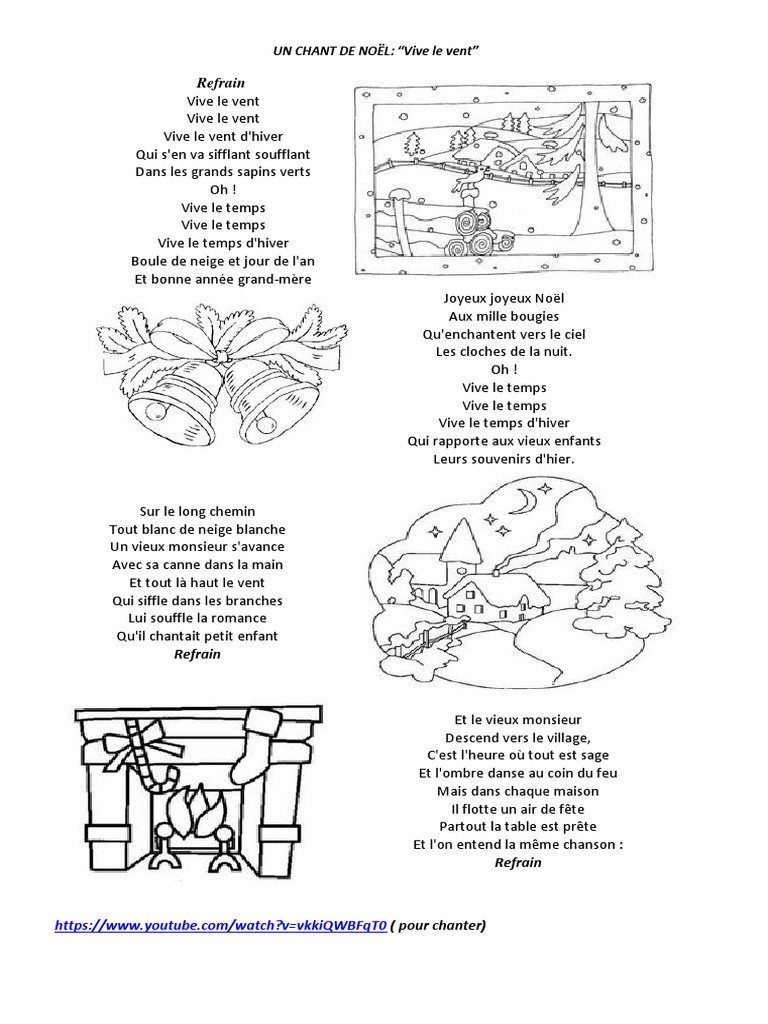 Chanson de Noël : Vive le vent d'hiver | PDF