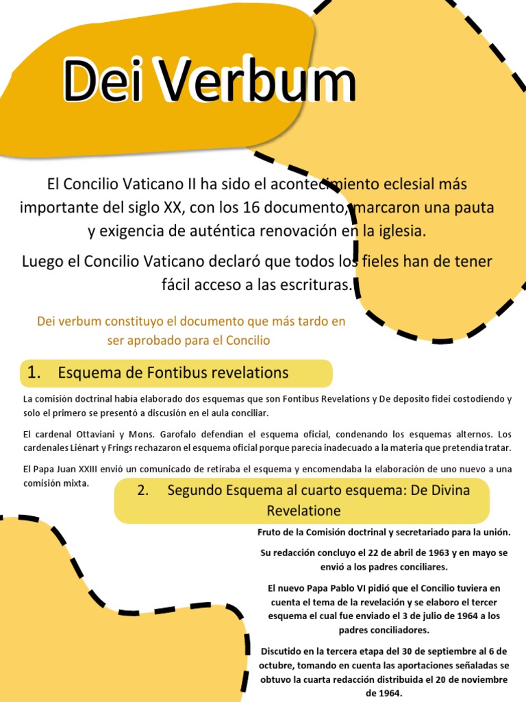 Dei Verbum | PDF | Concilio Vaticano II | Iglesia Católica