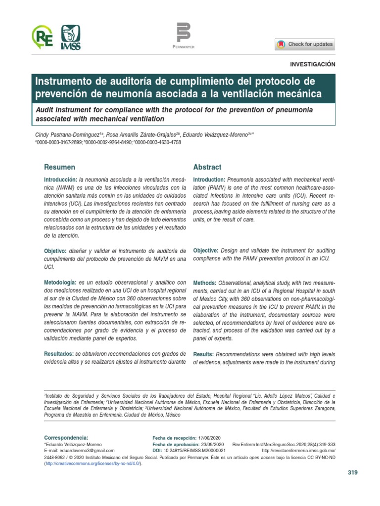 Auditoria de Cumplimiento | PDF | Neumonía | Enfermería